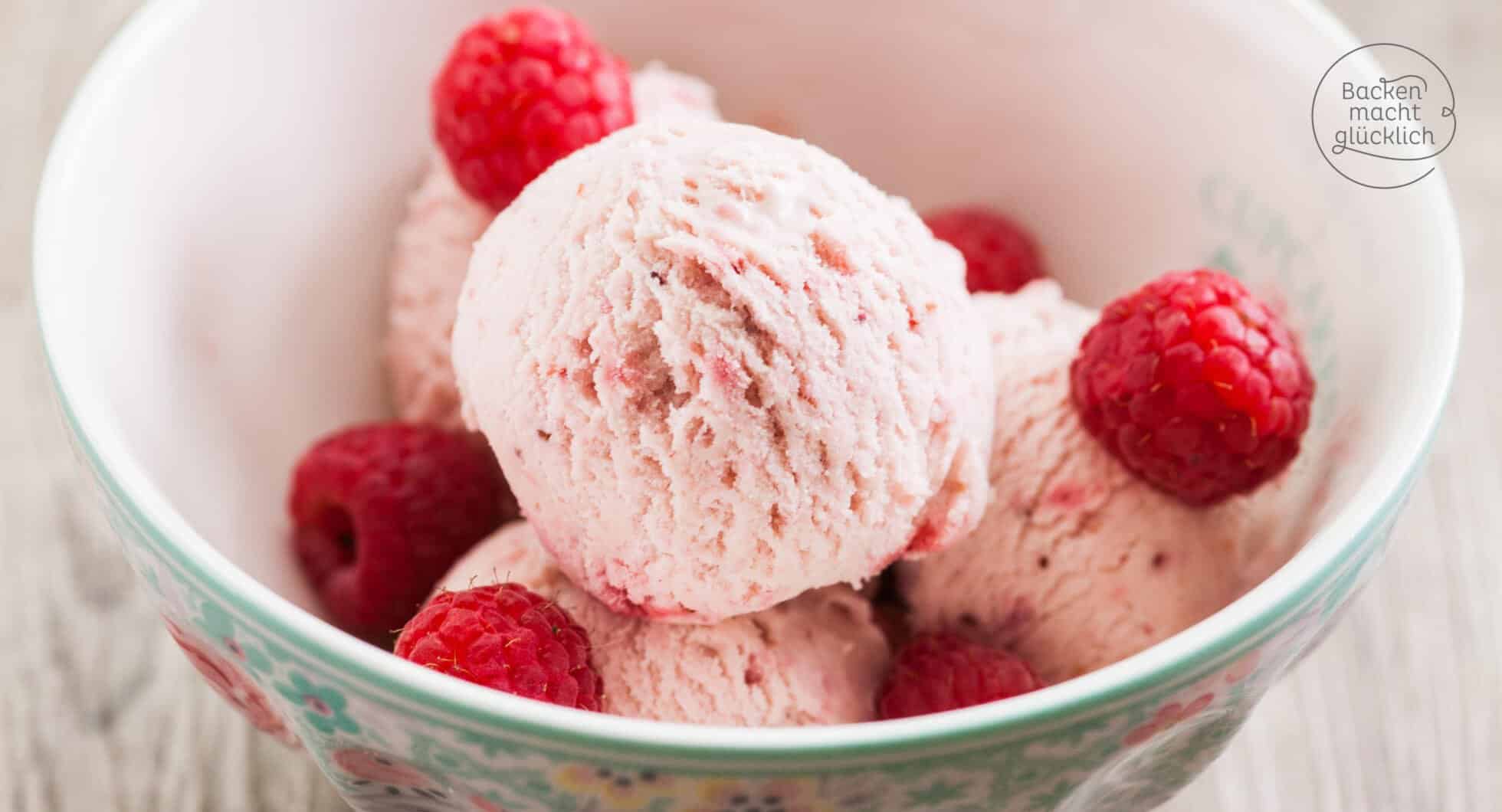 Erdbeer-Joghurt-Eis ohne Sahne & Ei - Backen macht glücklich