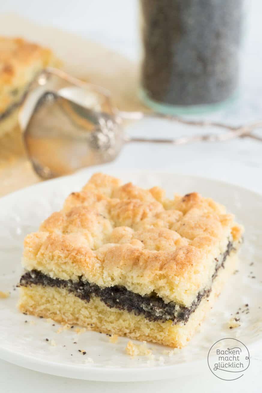 Schneller Mohnkuchen mit Pudding | Backen macht glücklich