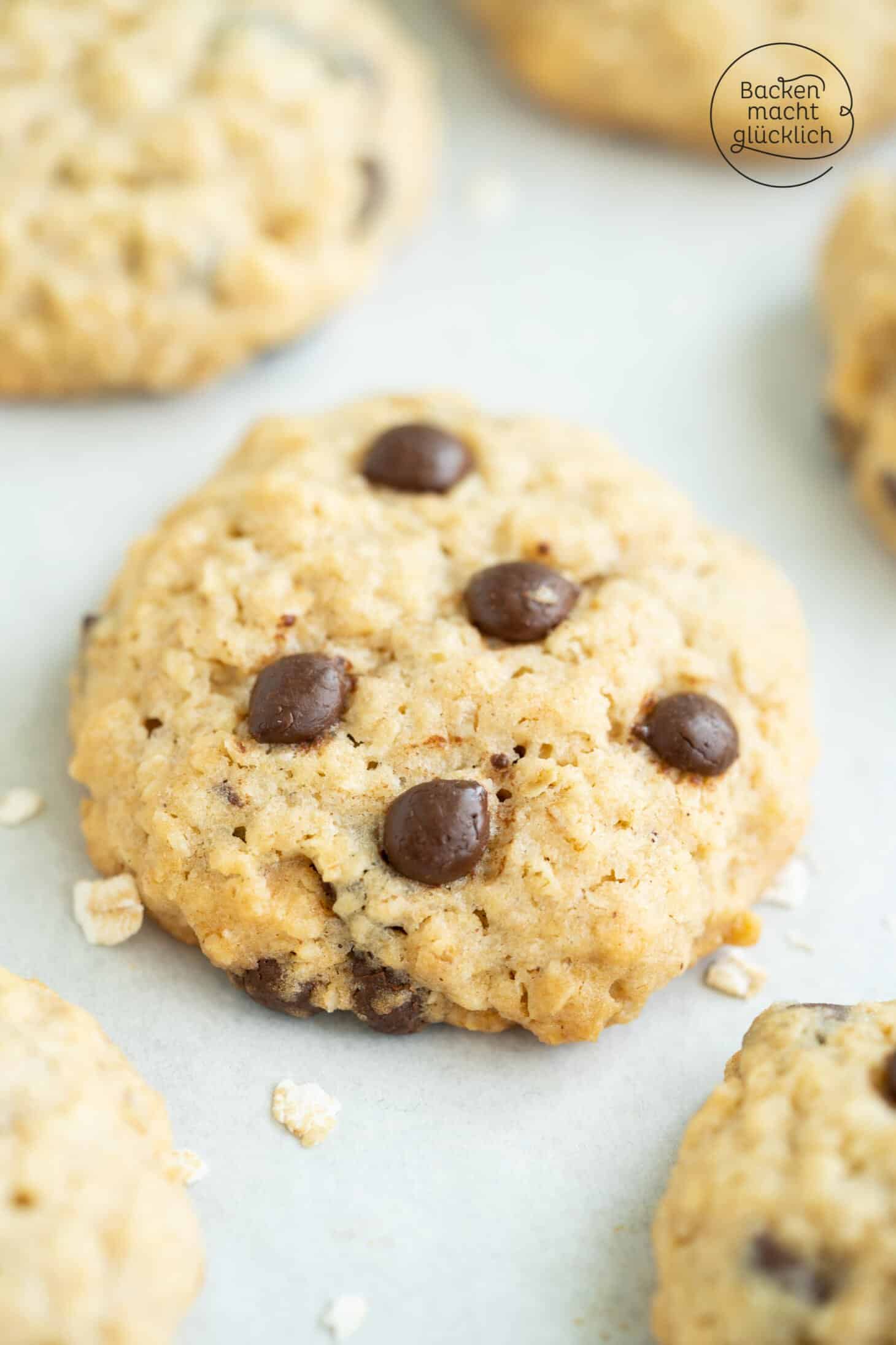 Hafer Cookies Mit Schokolade