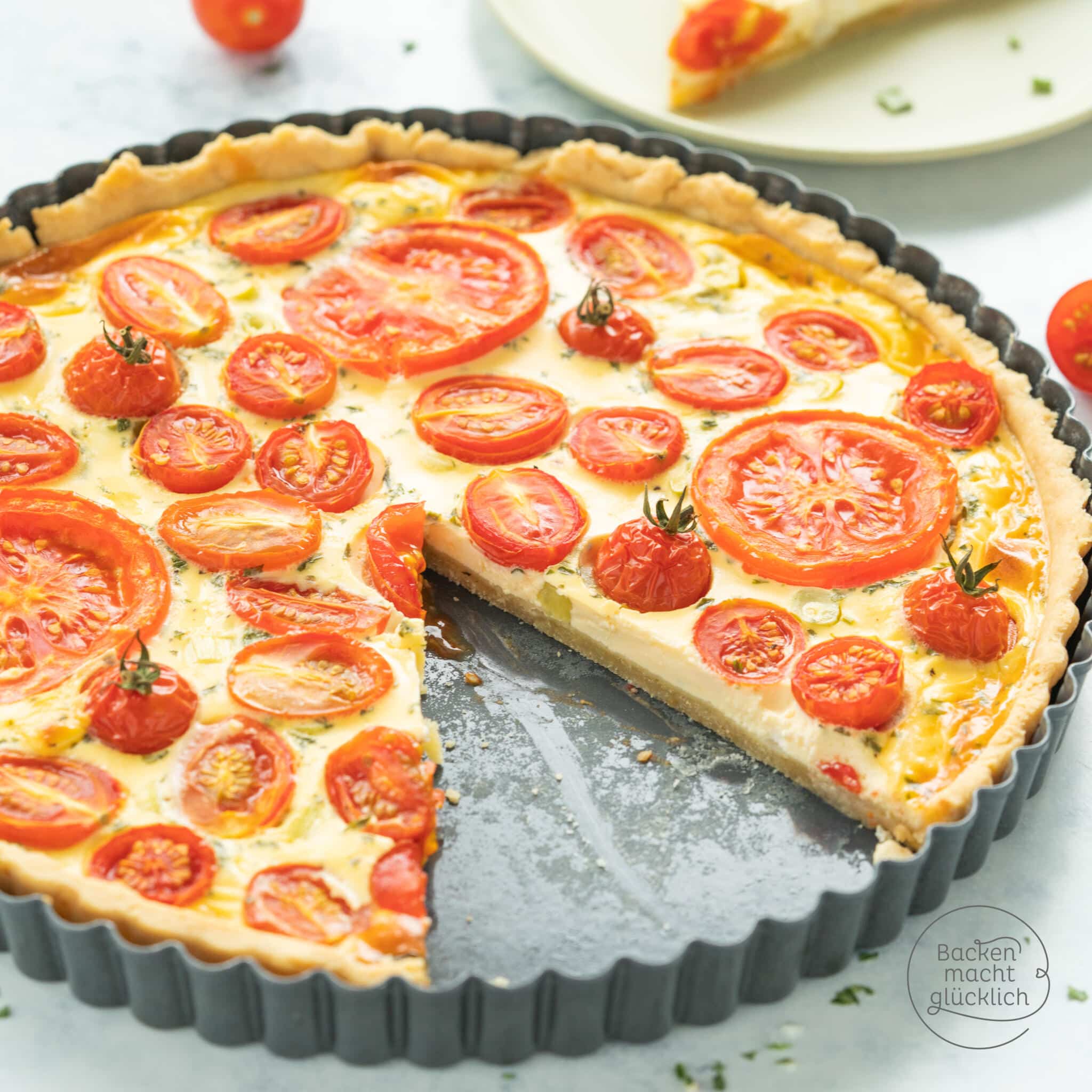Tomatenquiche Mit Ziegenkäse