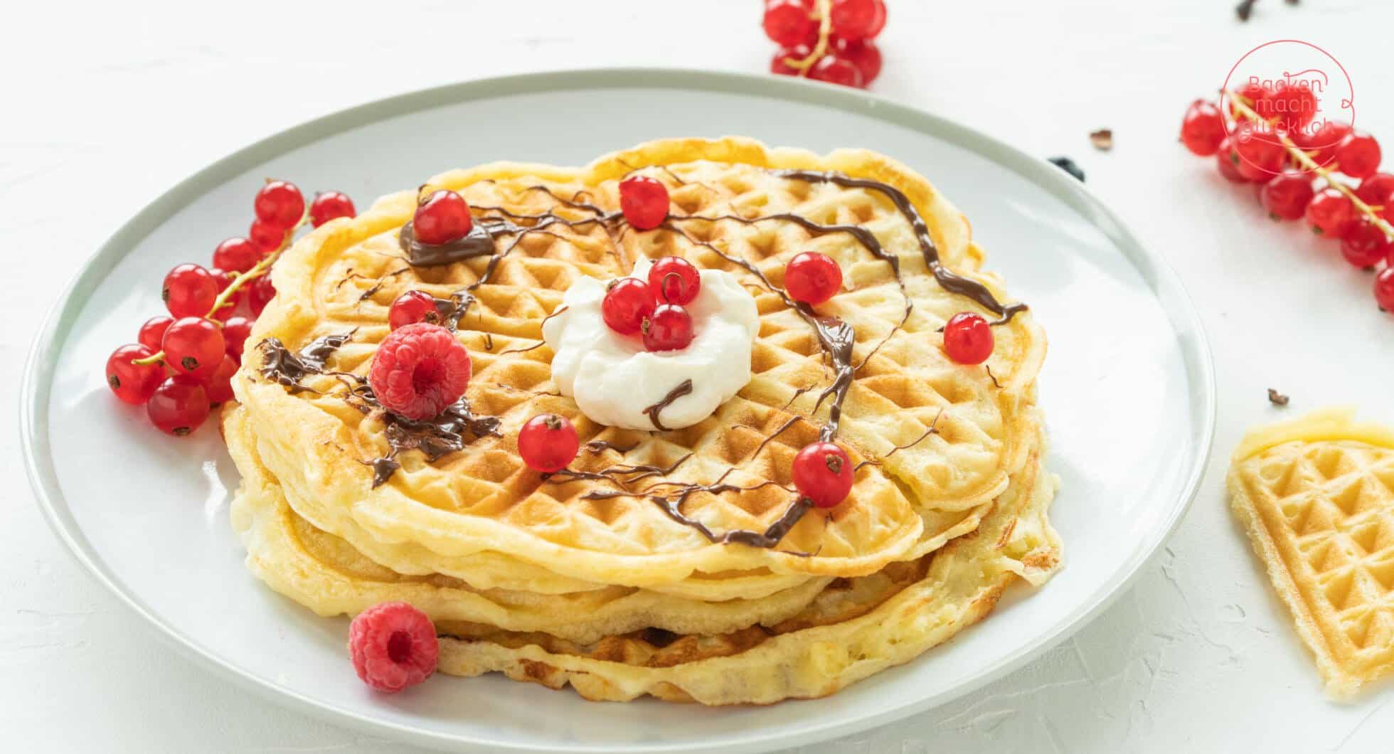 Saftige Quarkwaffeln | Backen macht glücklich