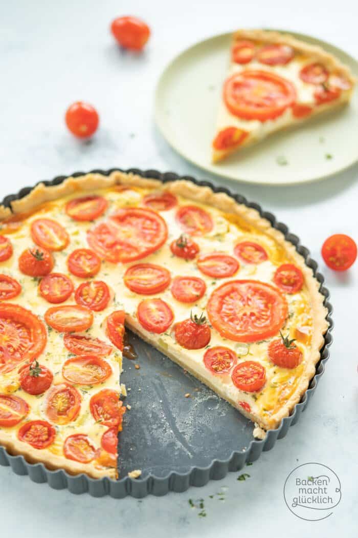 Tomatenquiche Mit Ziegenkäse