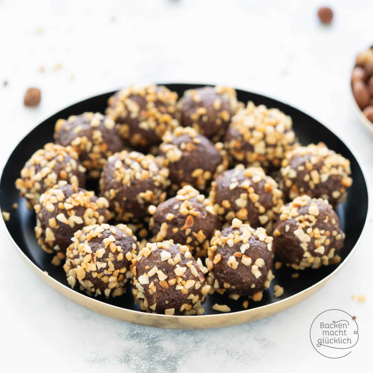 Schoko-Nuss-Kugeln ohne Backen | Backen macht glücklich