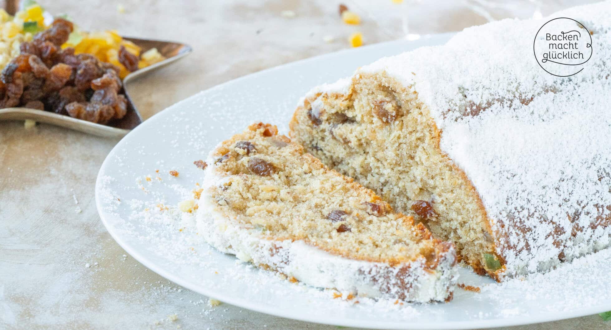 Einfacher veganer Stollen | Backen macht glücklich
