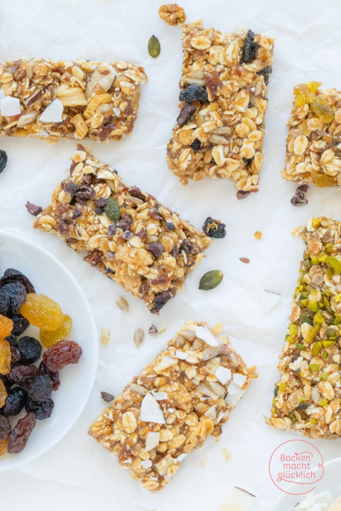 Gesunde Müsliriegel | Backen macht glücklich