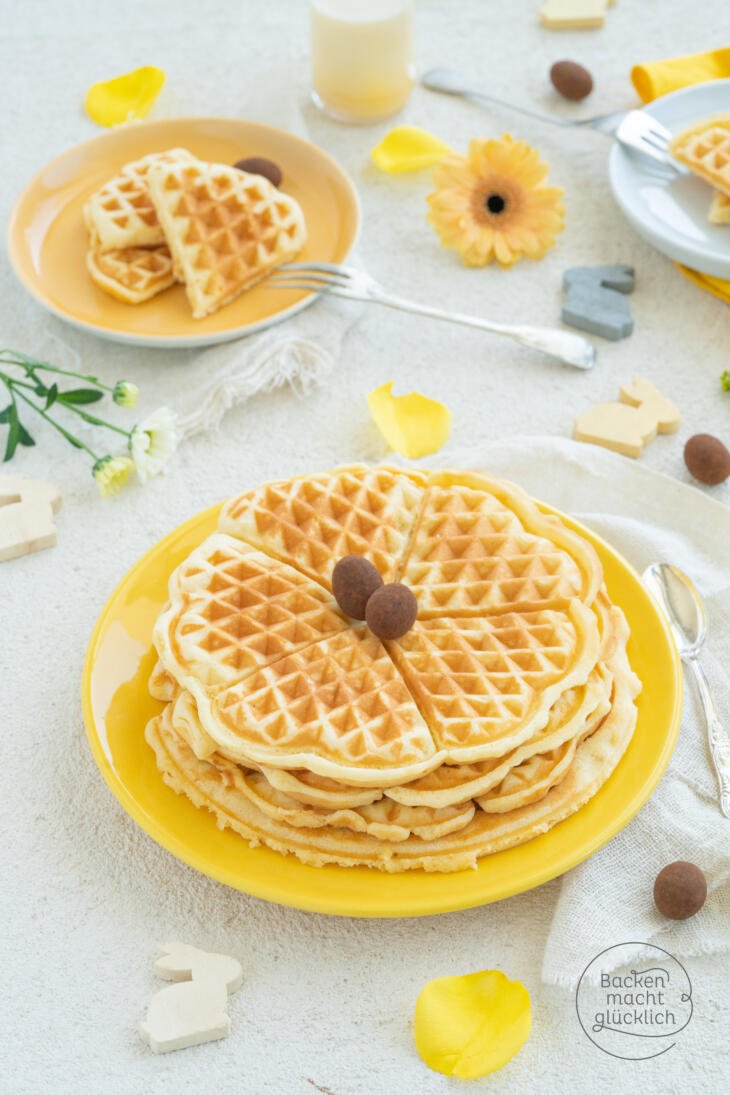 Fluffige Waffeln mit Eierlikör | Backen macht glücklich