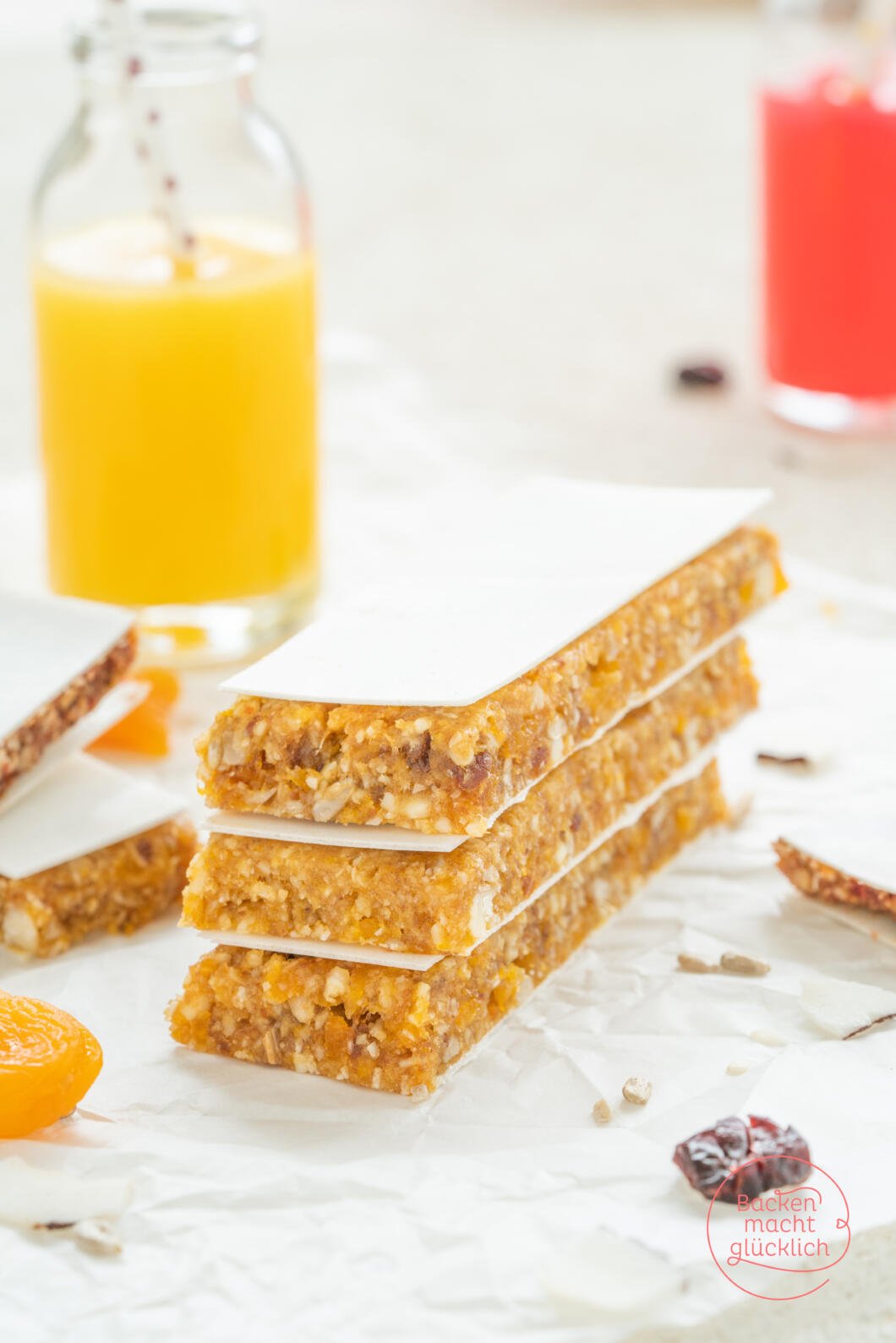 Fruchtriegel ohne Zucker | Backen macht glücklich