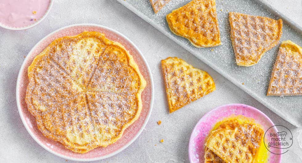 Köstliche Joghurt-Waffeln | Backen macht glücklich