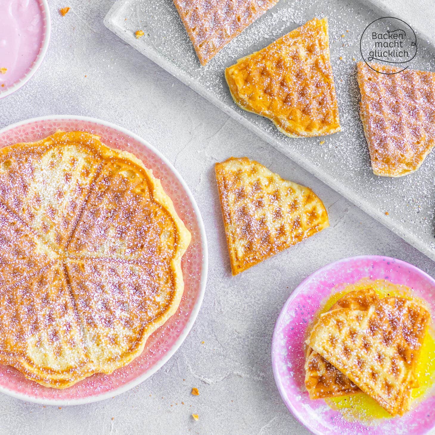 Köstliche Joghurt-Waffeln | Backen macht glücklich
