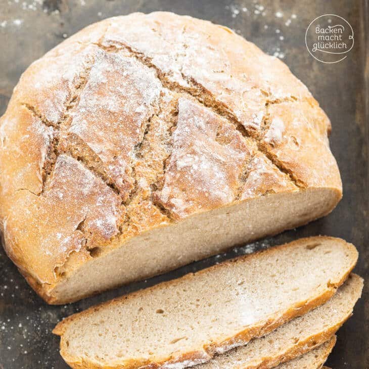 Roggenmischbrot mit Sauerteig | Backen macht glücklich