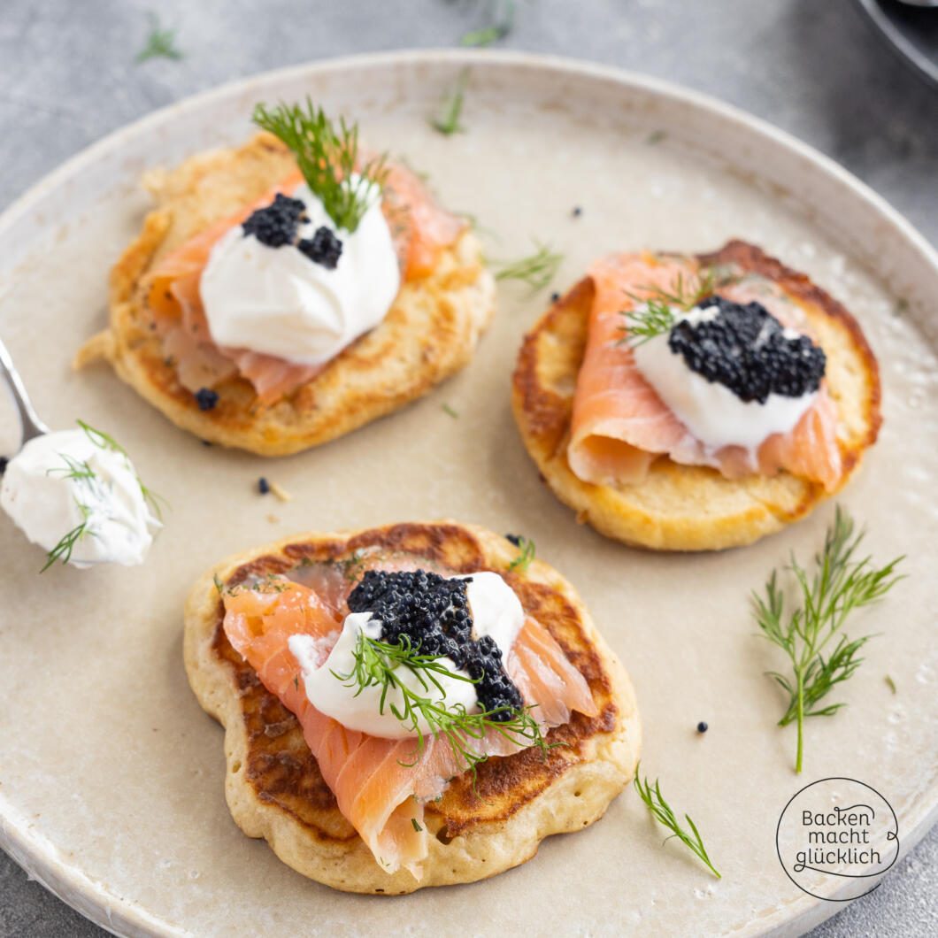 Einfaches Blini-Rezept | Backen macht glücklich