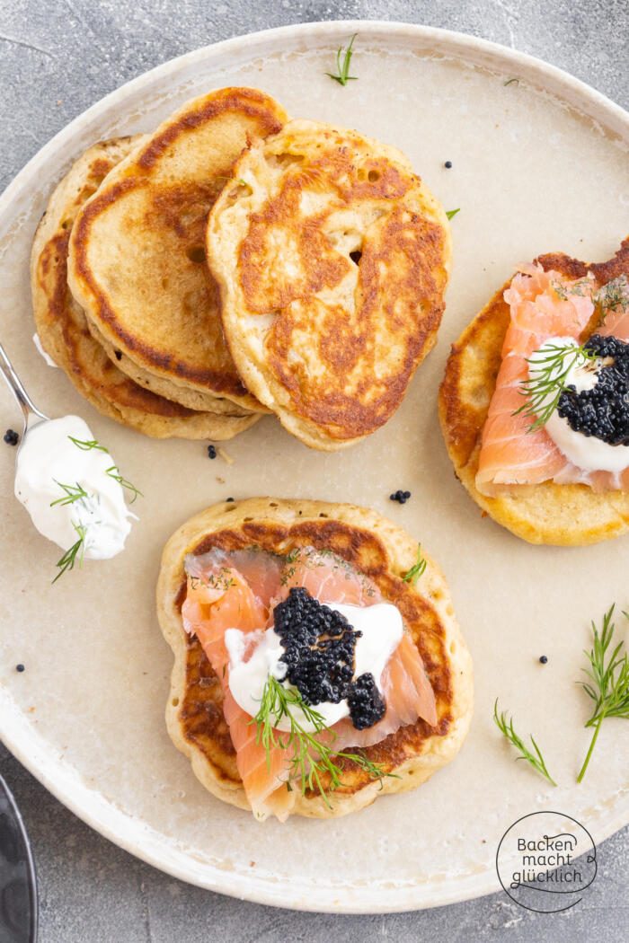 Einfaches Blini-Rezept | Backen macht glücklich