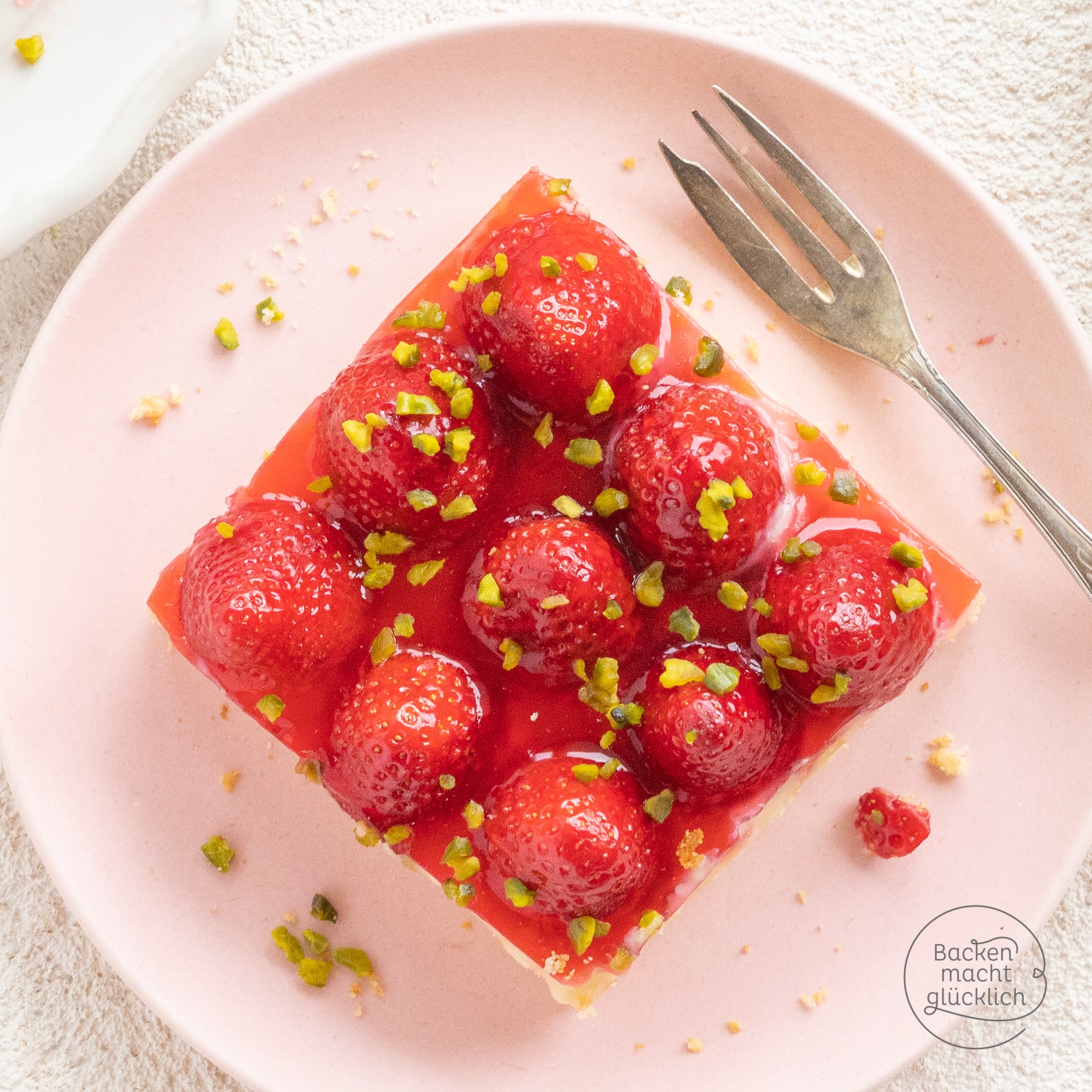 Erdbeerkuchen mit Pudding | Backen macht glücklich