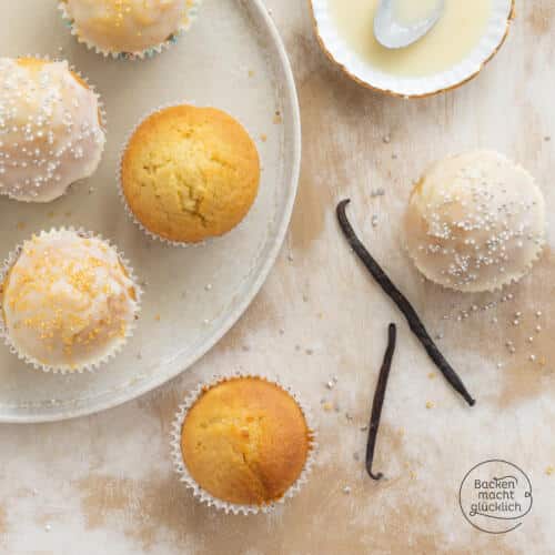 Vanille-Muffins: Das beste Rezept | Backen macht glücklich