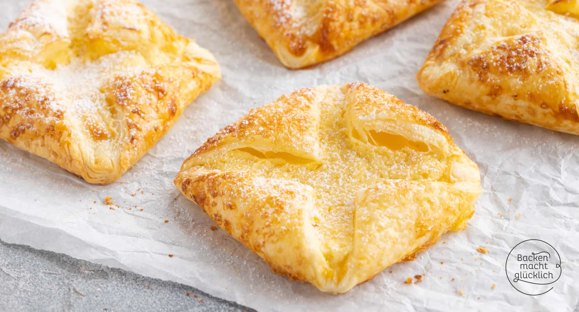 Quarktaschen wie vom Bäcker | Backen macht glücklich