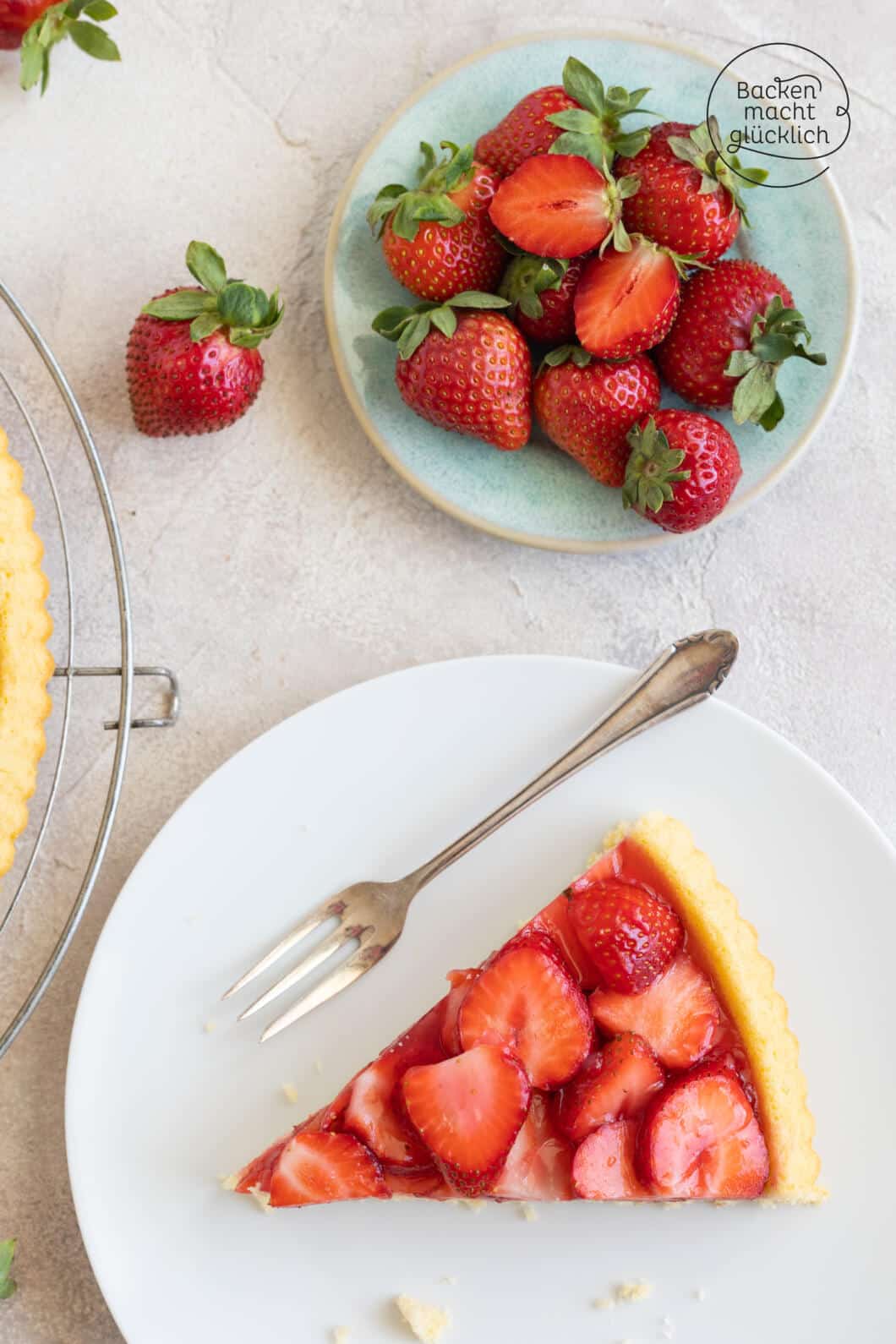 Erdbeerkuchen | Backen macht glücklich