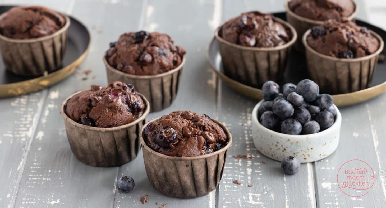 Blaubeer-Schoko-Muffins | Backen macht glücklich
