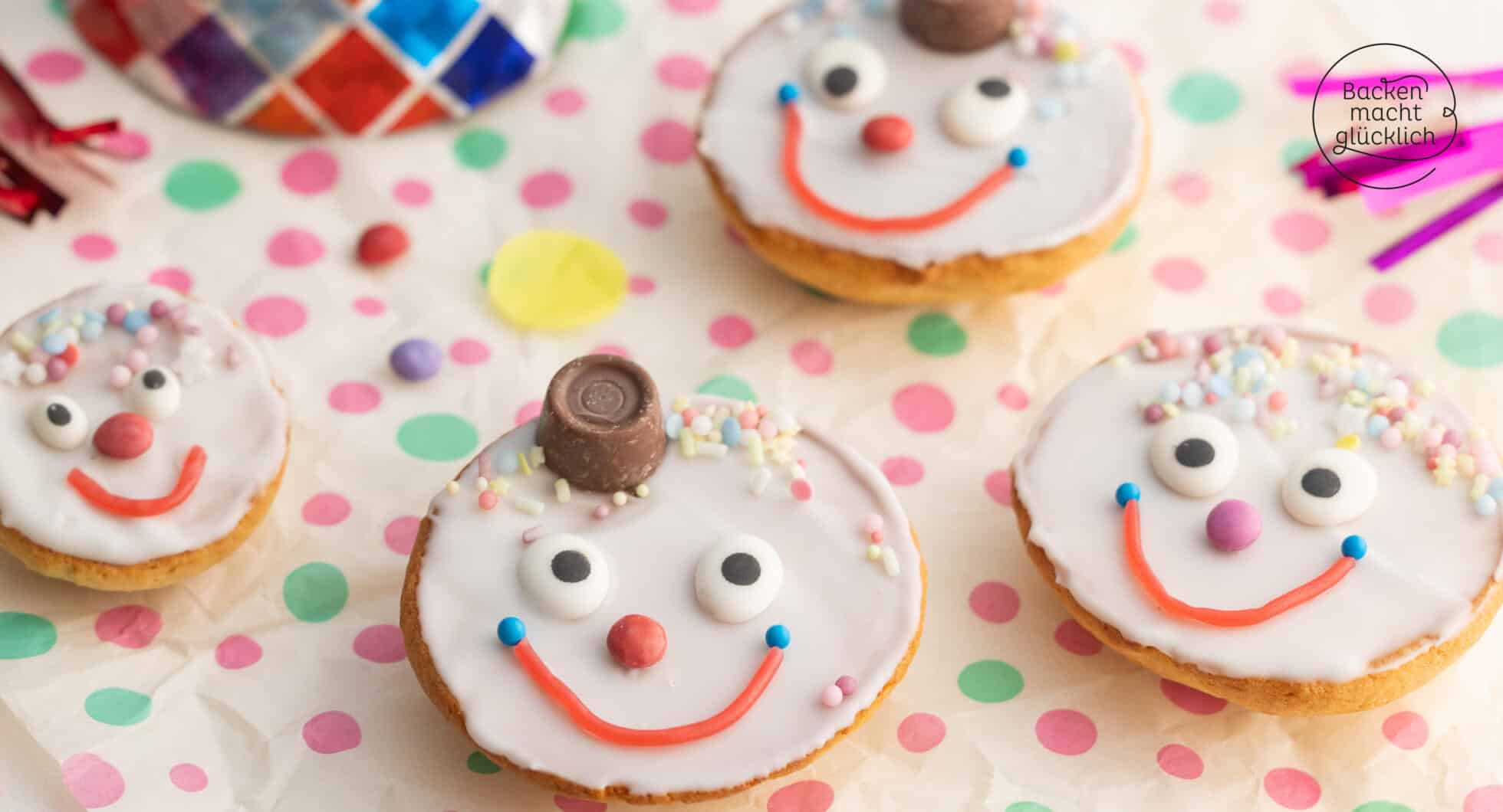 Clown-Amerikaner für Fasching | Backen macht glücklich