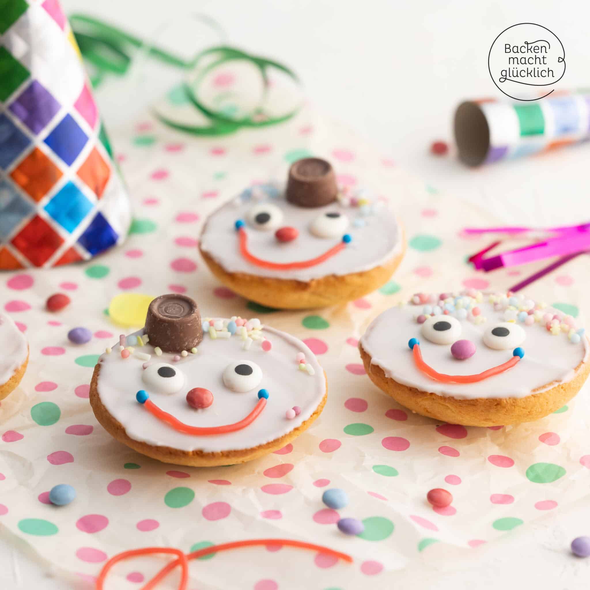 Clown-Amerikaner für Fasching | Backen macht glücklich