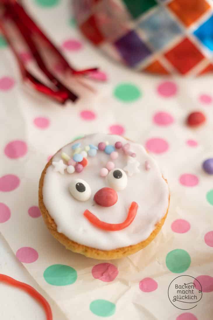 Clown-Amerikaner für Fasching | Backen macht glücklich