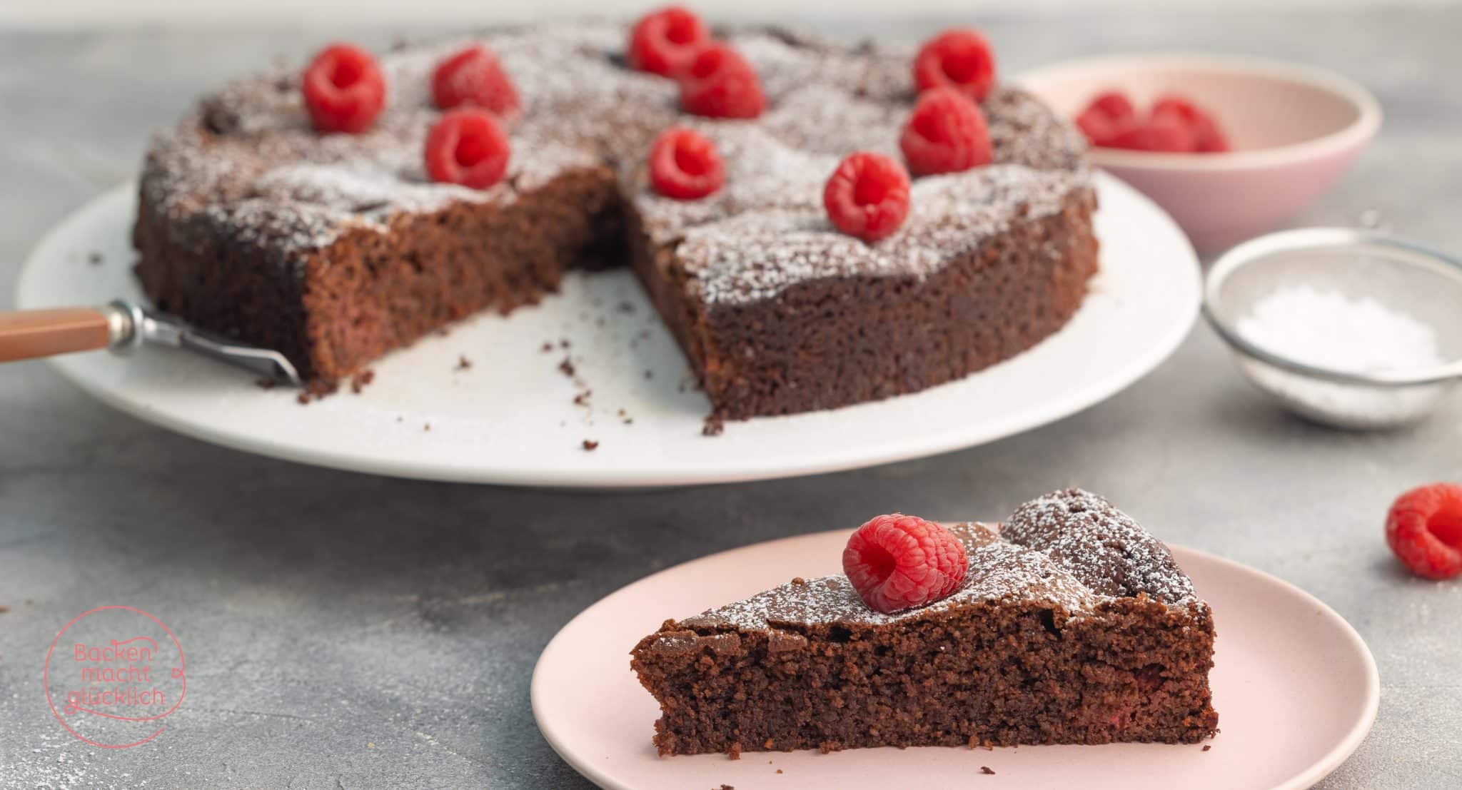 Schoko Kuchen Mit Himbeeren
