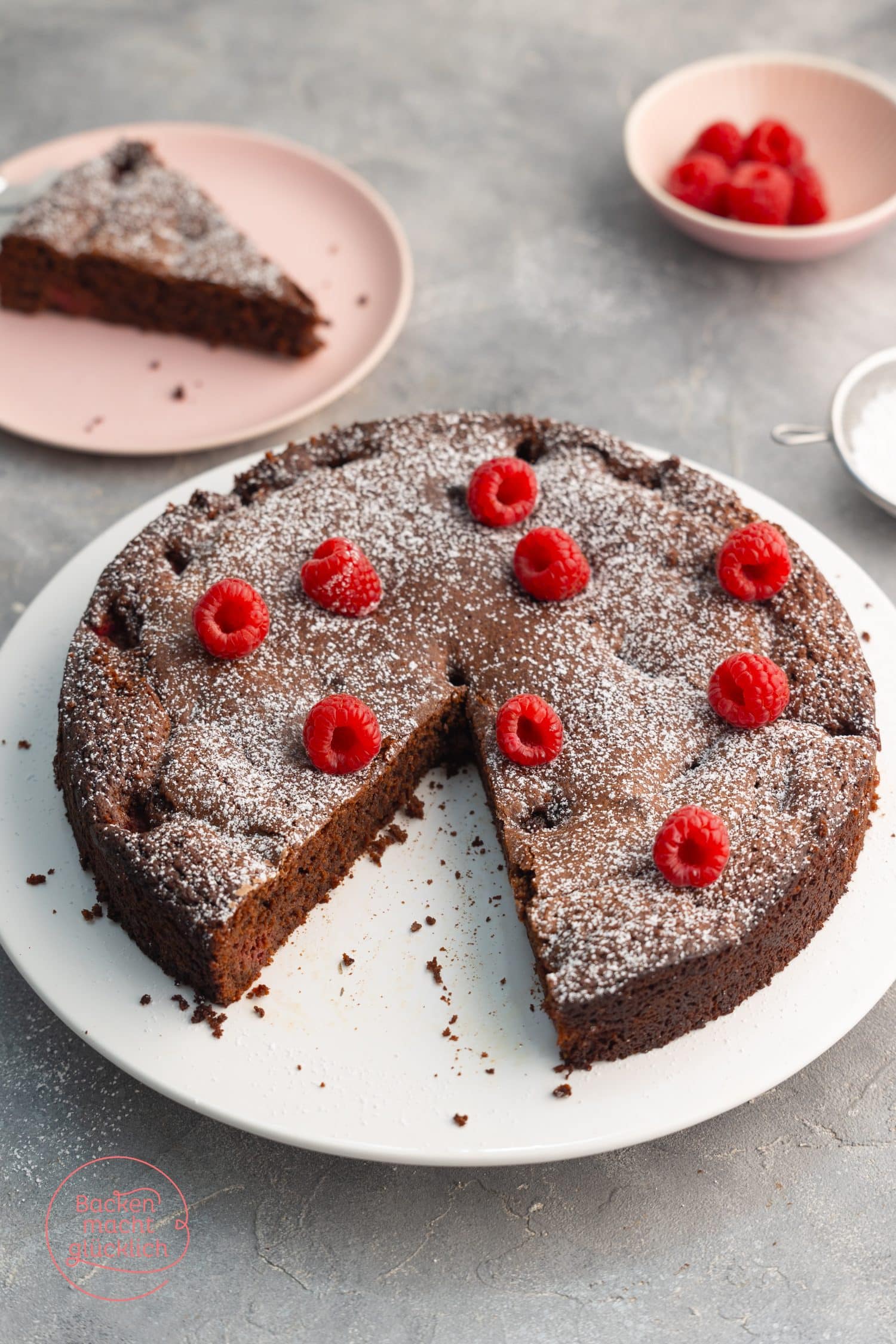 Schoko Kuchen Mit Himbeeren