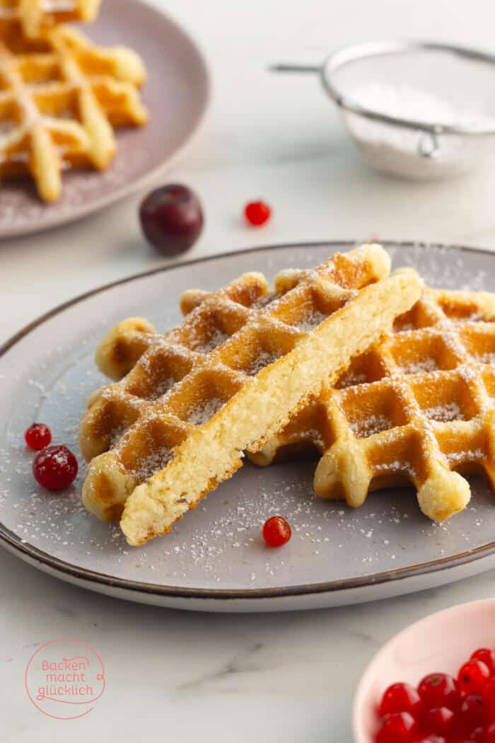 Vegane Waffeln | Backen macht glücklich