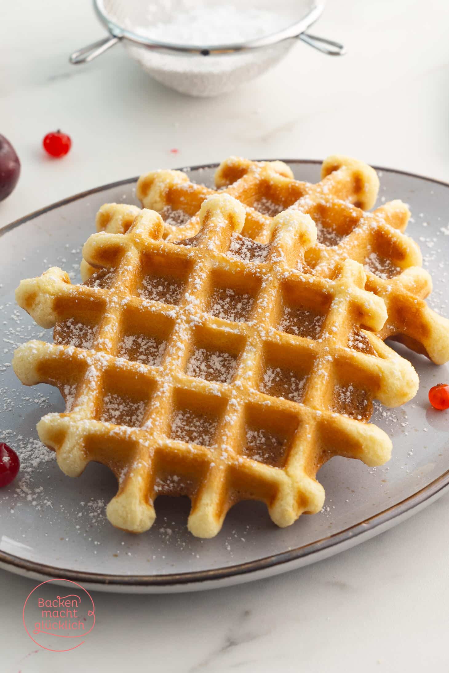 Vegane Waffeln | Backen macht glücklich