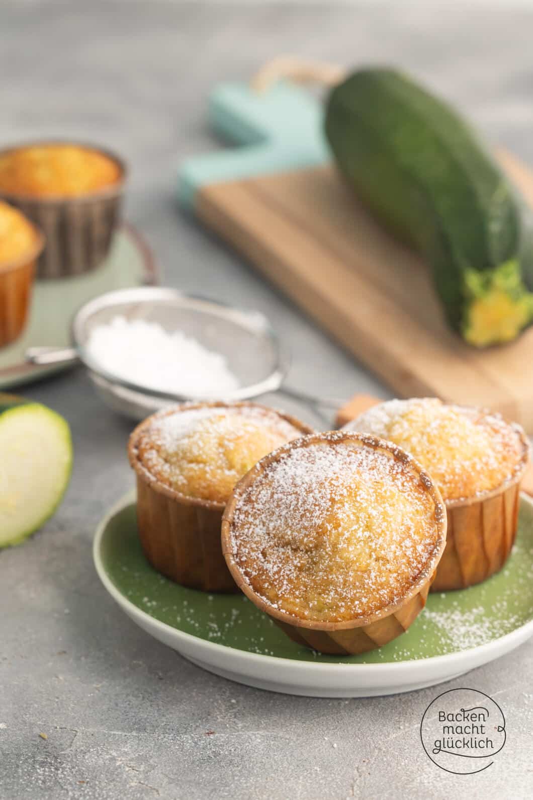 Süße Zucchini Muffins