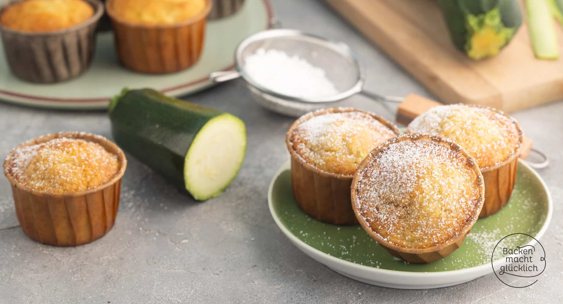 Süße Zucchini Muffins