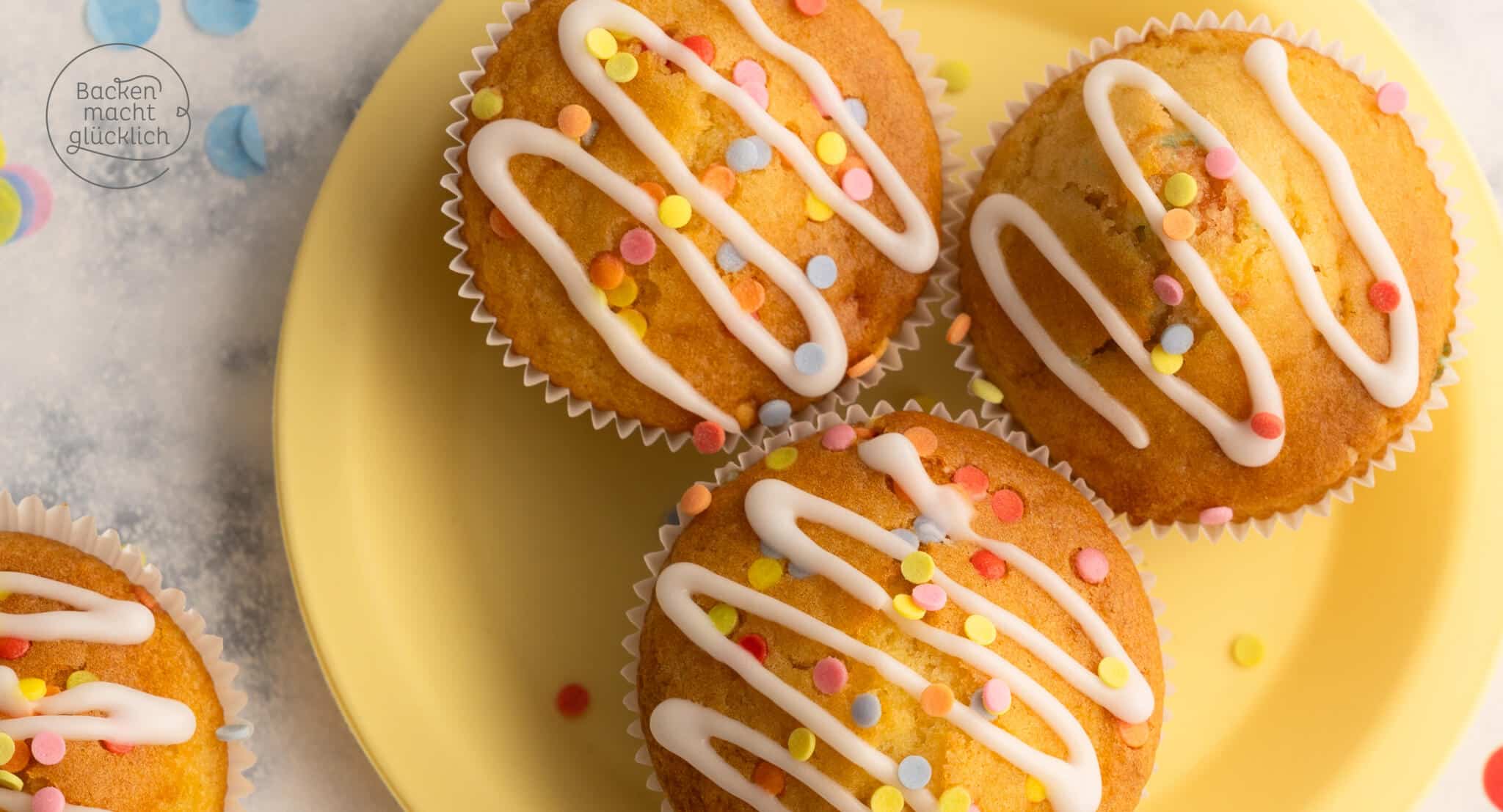 Konfetti-Muffins | Backen macht glücklich