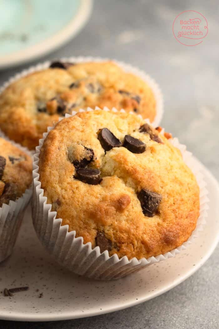 Muffins mit Schokostückchen | Backen macht glücklich